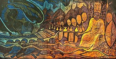 Galerie Afrikanische Kunst - At the Palace - Fred Mutebi - Uganda 52-26